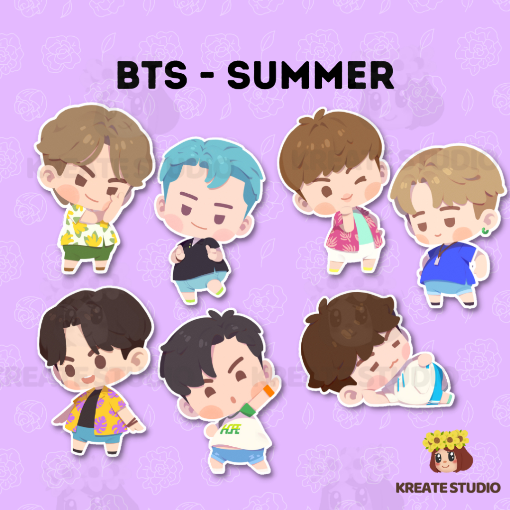 SUMMER (BTS IN THE SEOM) -Waterproof Vinyl Sticker | Shopee Philippines