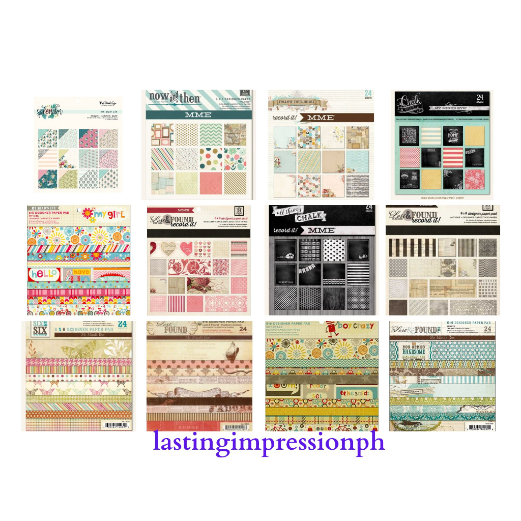 My Mind's Eye 6x6 Paper Pad - 24 sheets | Shopee Philippines