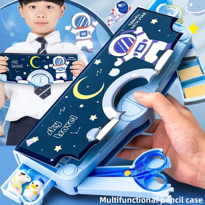 pencil box cartoon pencil box pencil storage multifunctional stationery ...