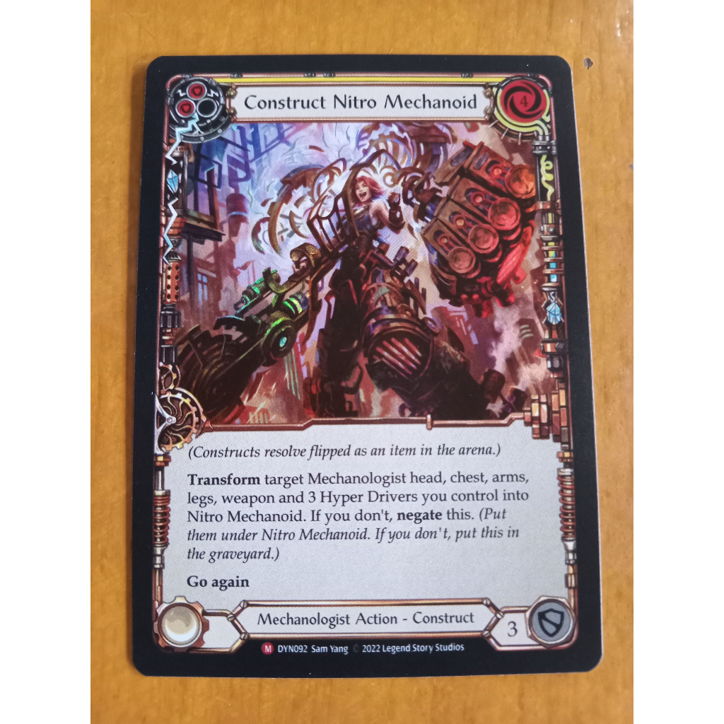 FAB Flesh and Blood TCG: Construct Nitro Mechanoid RF Majestic ...