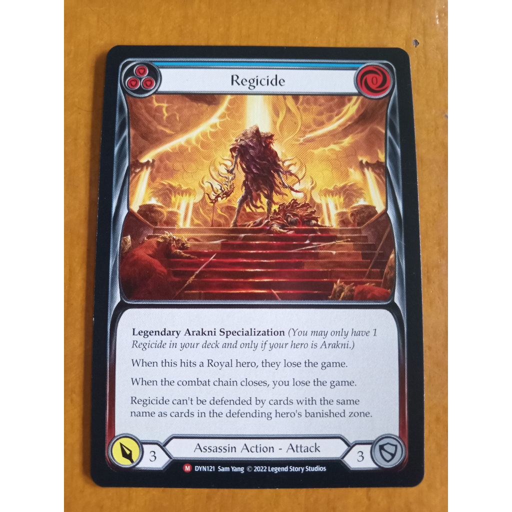 FAB Flesh and Blood TCG: Regicide Majestic Assassin Attack Action ...