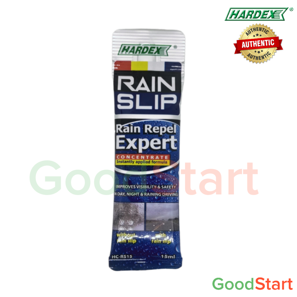 HARDEX RAIN SLIP Rain Repel Expert, CAR WINDSHIELD Rain Repellent 15ml ...