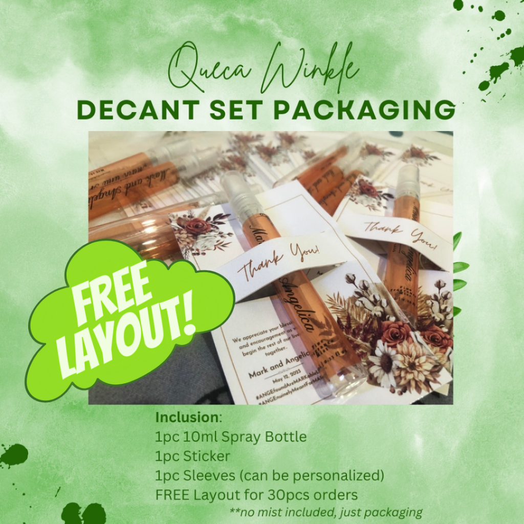 Decanting needs decant set packaging stationary sleeves | Shopee ...