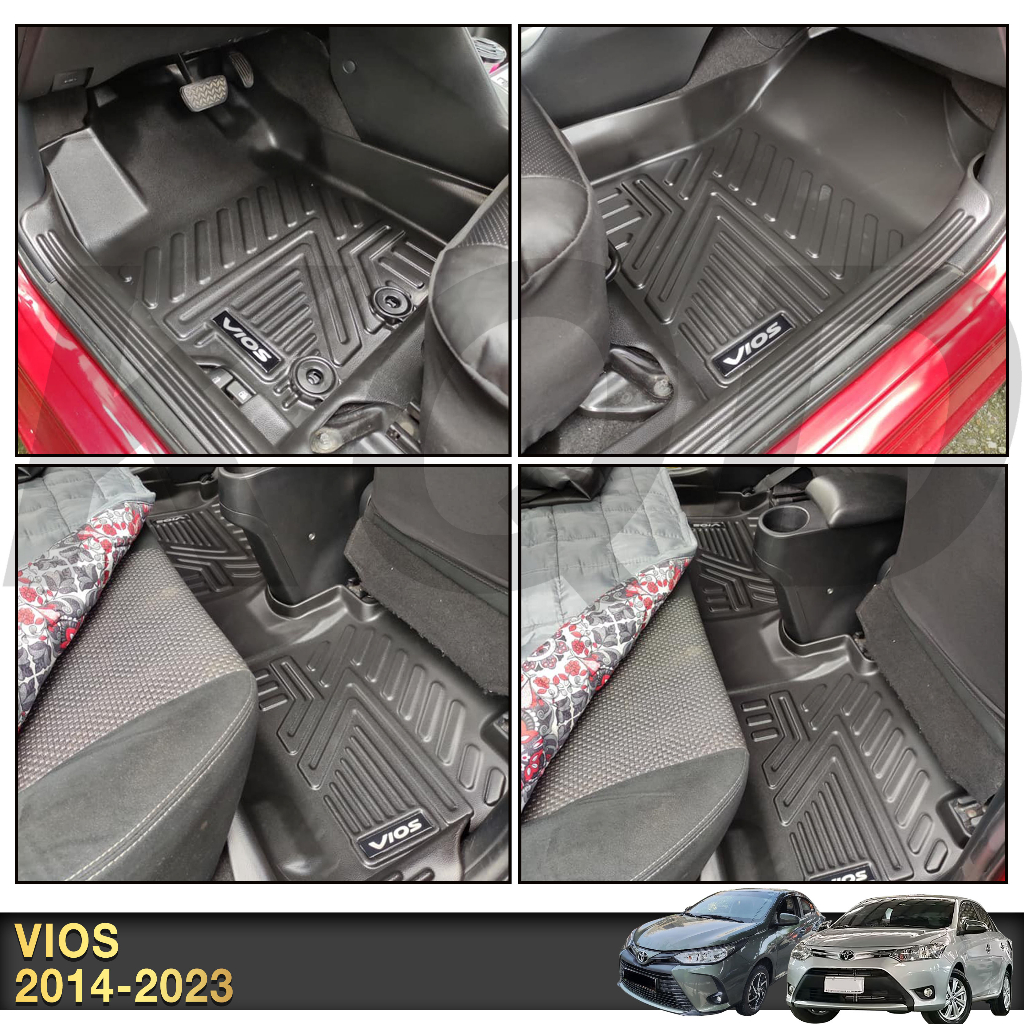 TOYOTA VIOS 2014 - 2024 DEEPDISH MATTING EXTENDED 5D (2015 2016 2017 ...