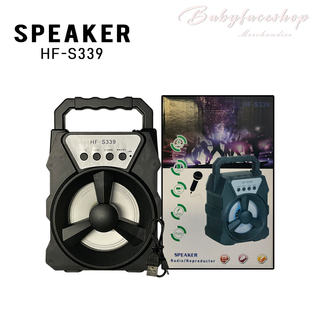 #HF-S339 3 inch Mini single speaker with 3.5mm Microphone | Shopee ...