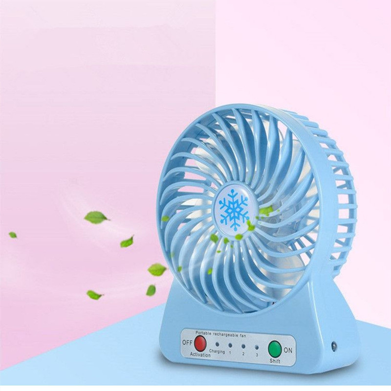 Mini Portable Rechargeable Electric Fan Handle Chargeable USB Fresh ...
