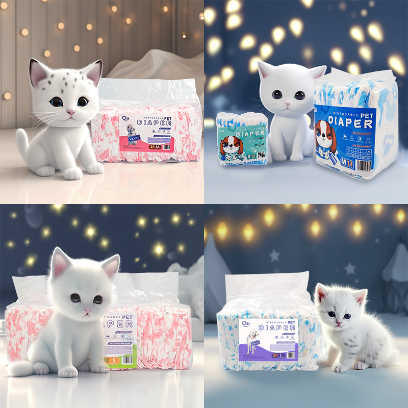Qti Pet Diaper for Dog&Cat 12’s Female Male XXS XS S M L XL Disposable ...
