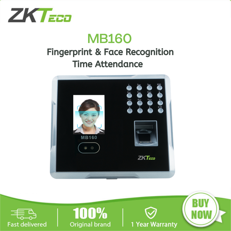 ZKTeco MB160/ID/ADMS Multi-Bio Time Attendance Terminal With Access Control Functions | Shopee ...