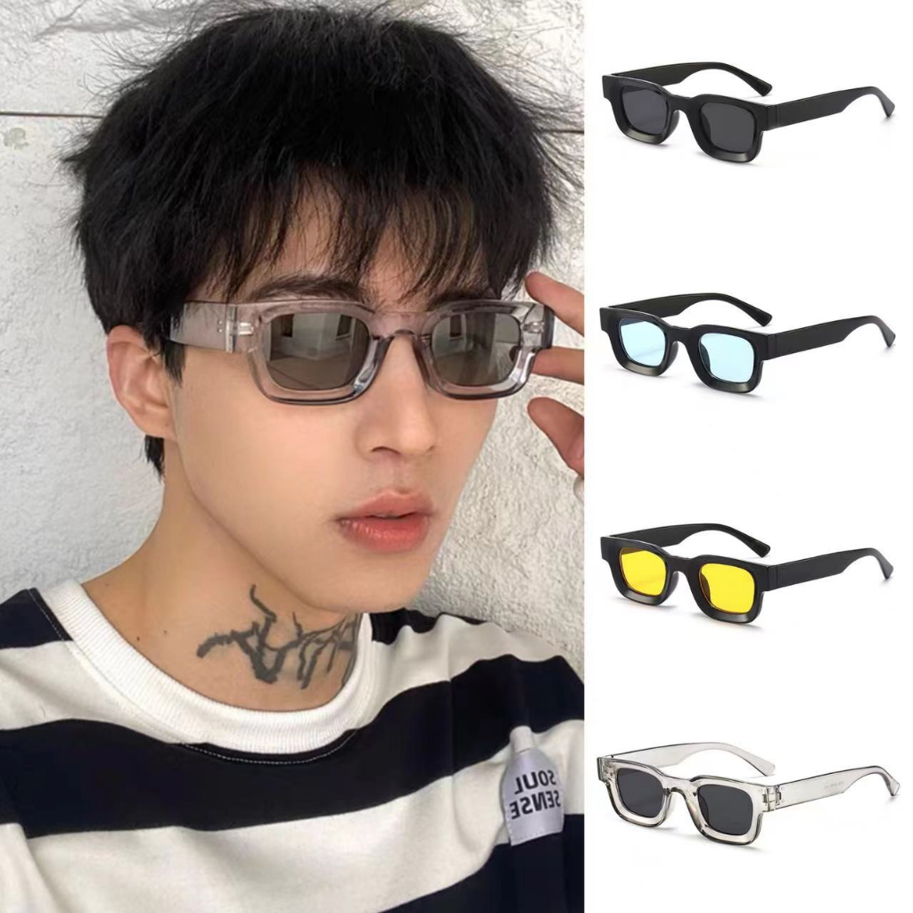 Small Square Glasses European And American Style Hip Hop Punk Polarized
