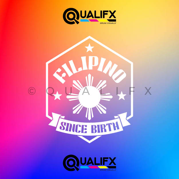 Filipino Since Birth Sticker Decal Waterproof Vinyl Cut Out Pinoy ...