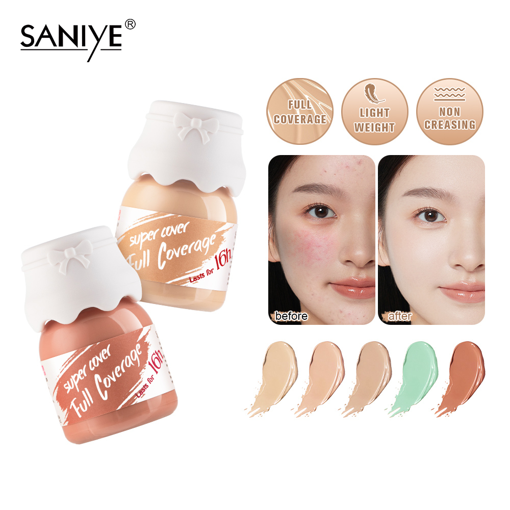 SANIYE Facial Concealer Foundation Cute Bottle Natural Long Lasting ...
