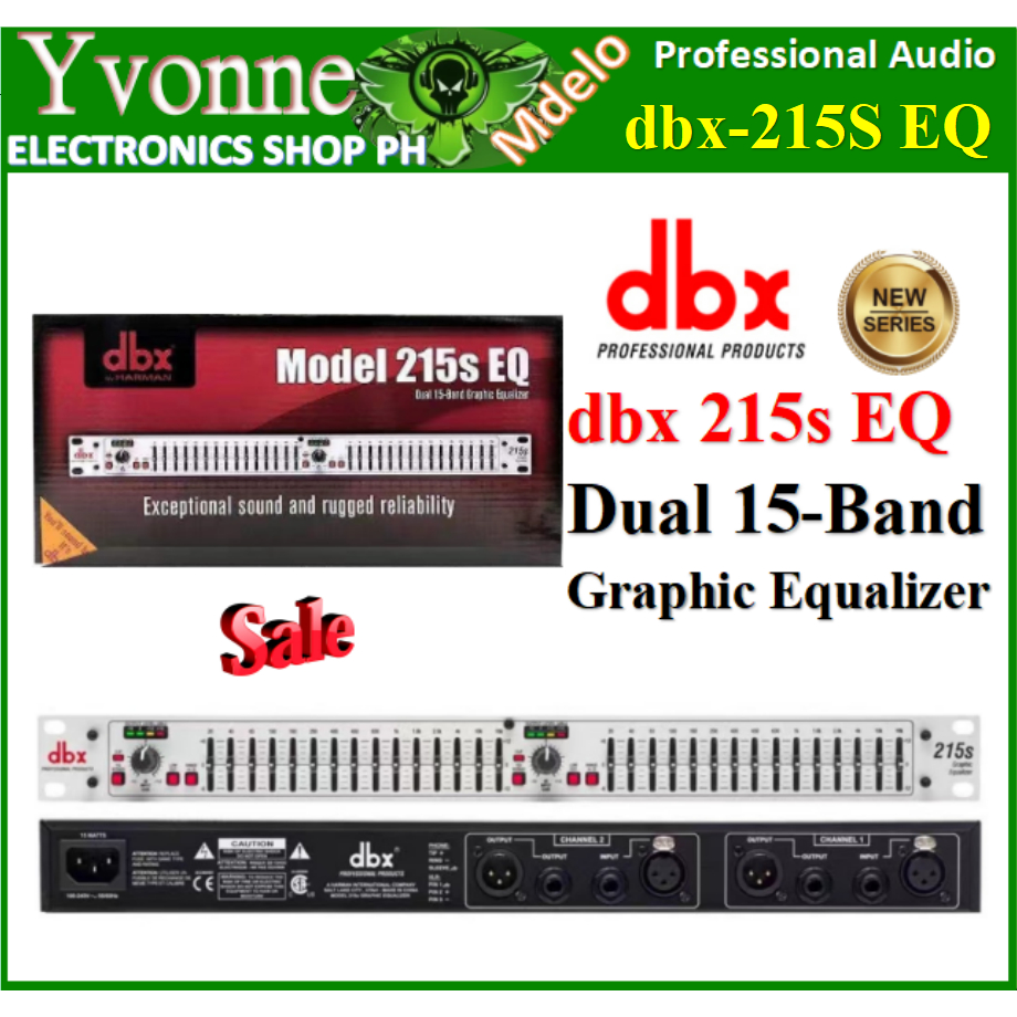 The equalizer dbx 215S equalizer EQ 1 layer 31 segment adjustment gain adjustment DSP mid-high ...