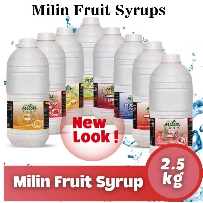 MILIN FRUIT TEA Syrup 2.5 kg BlueberryStrawberry GreenApple LemonKiwi ...