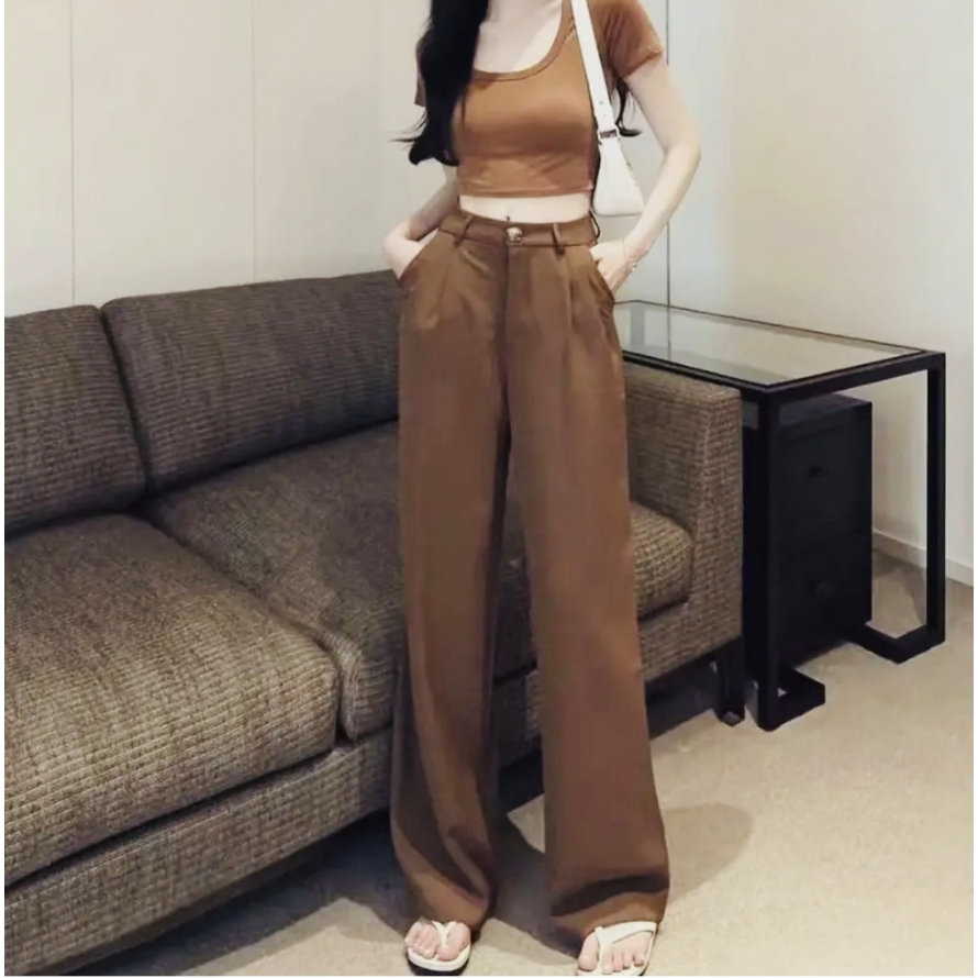 Kinwoo 26-31 High Waist Trouser Pants Women's Professional Suit Pants ...