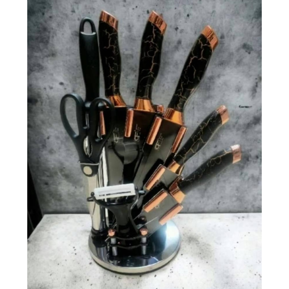 Home+ 9pc Knife Set ( including scissor and knife holder ) | Shopee ...