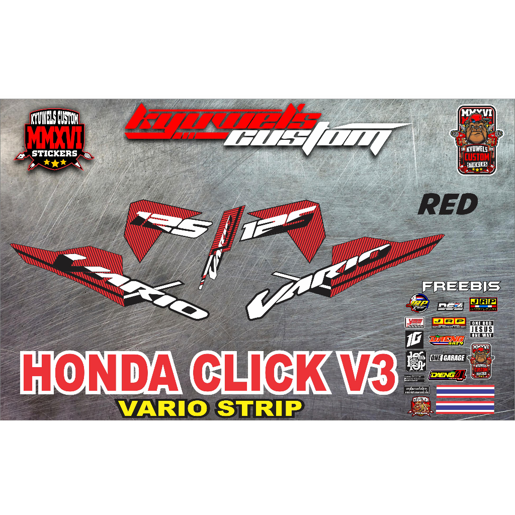 HONDA CLICK V3 VARIO STRIP | Shopee Philippines