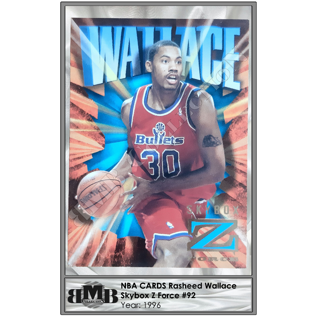 NBA Cards Rasheed Wallace Skybox Z Force #97 (Year: 1996) | Shopee ...