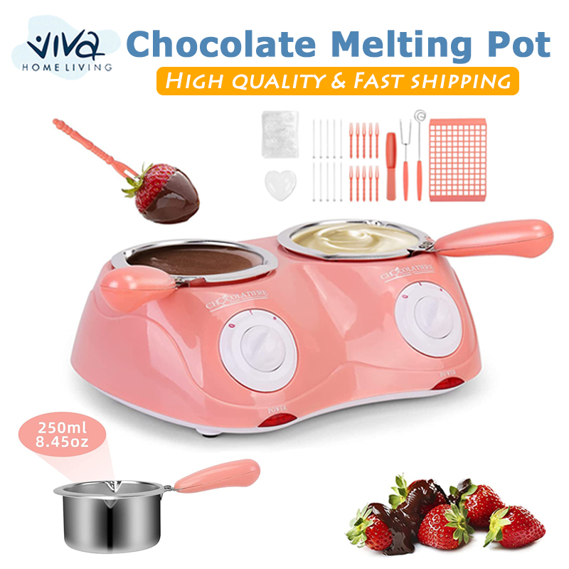 Mini Electric Chocolate Melting Pot,Chocolate Fondue Fountain,Warmer ...