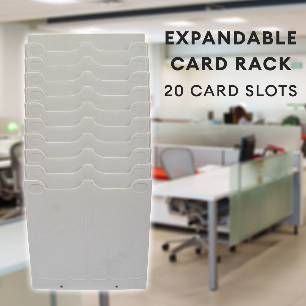 Expandable Card Rack - 20 Card Slots Expandable Card Rack Wall Mounted ...