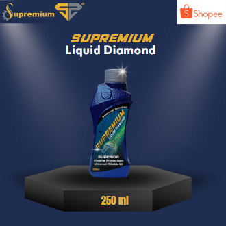 SUPREMIUM Liquid Diamond Engine Oil Booster 250mL | Shopee Philippines