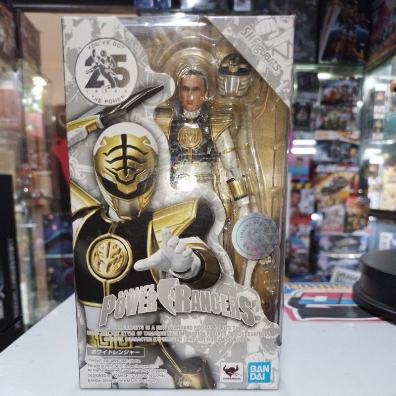 Bandai SHF Saban's Power Rangers White Ranger | Shopee Philippines
