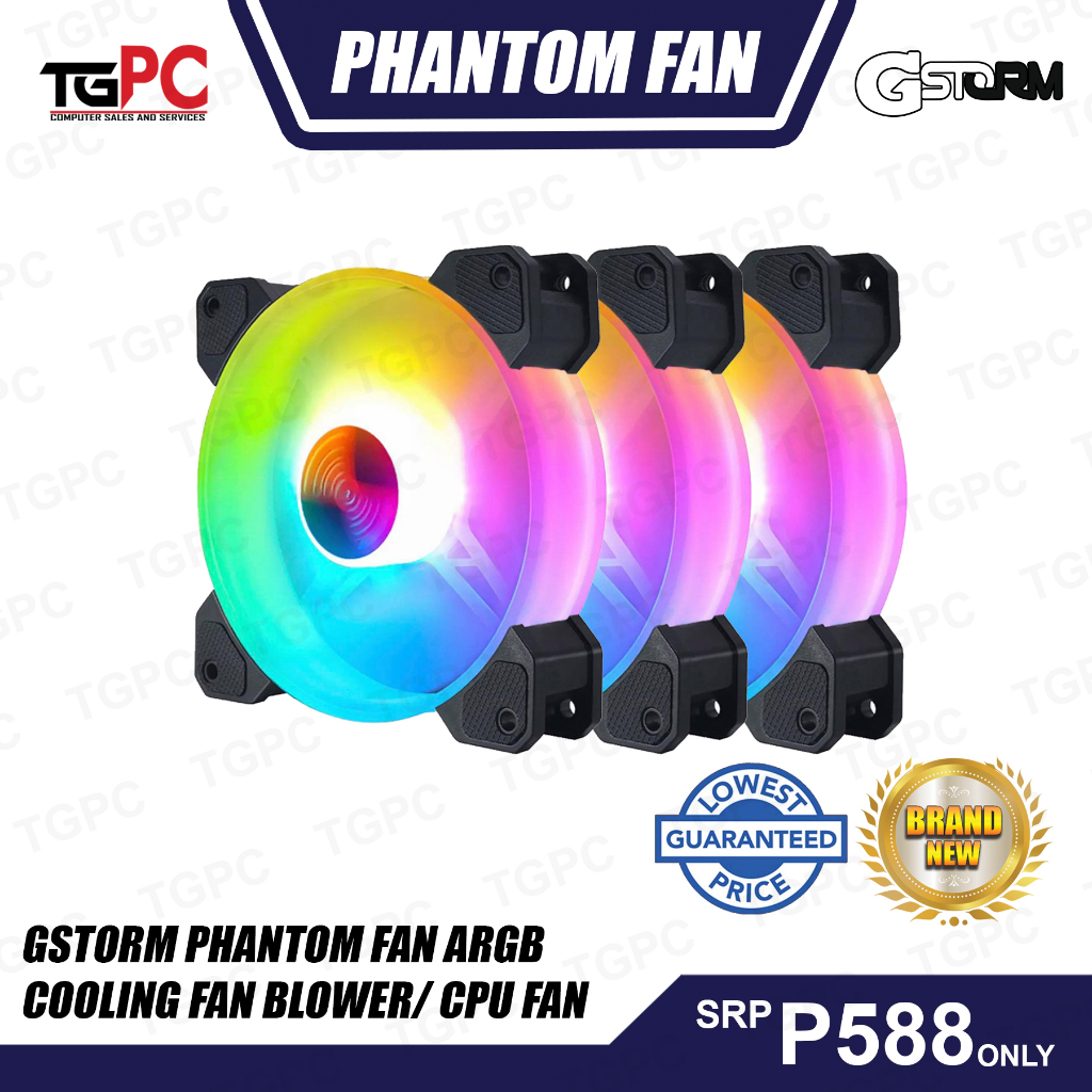 GSTORM PHANTOM FAN ARGB With Remote 3pcs | Shopee Philippines