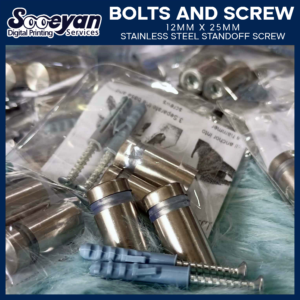 Stainless Steel Standoff Screws for Glass Acrylic Advertising Hardware ...