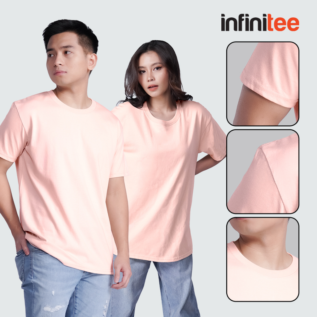Infinitee Plain Tshirt For Men Pastel Aesthetic Color Blue Peach Lavander Shirt T Shirt Top Tops ...