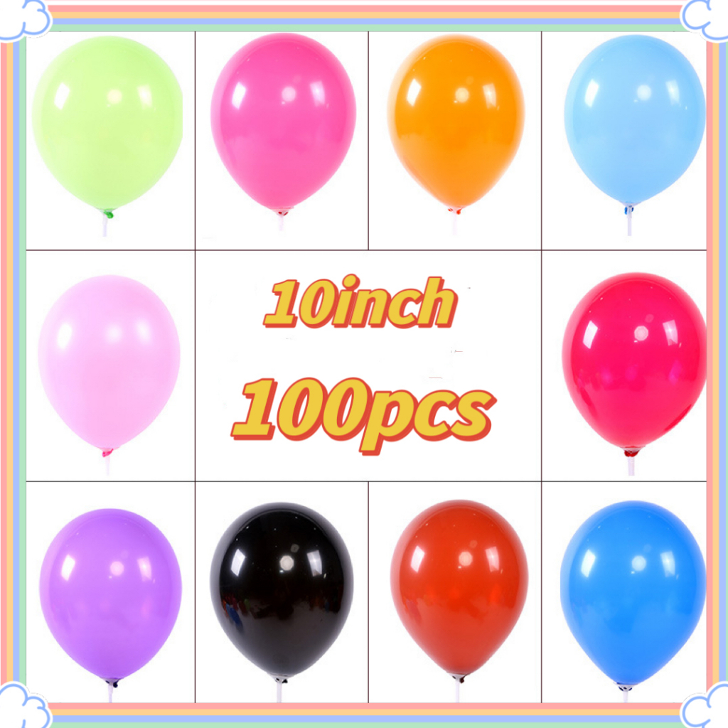 10inch 100pcs standard balloons party decoration thicken birthday ...