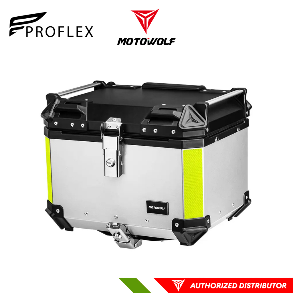 MOTOWOLF Aluminium Tail Storage Box Waterproof Top Box Alloy MDL0712 ...
