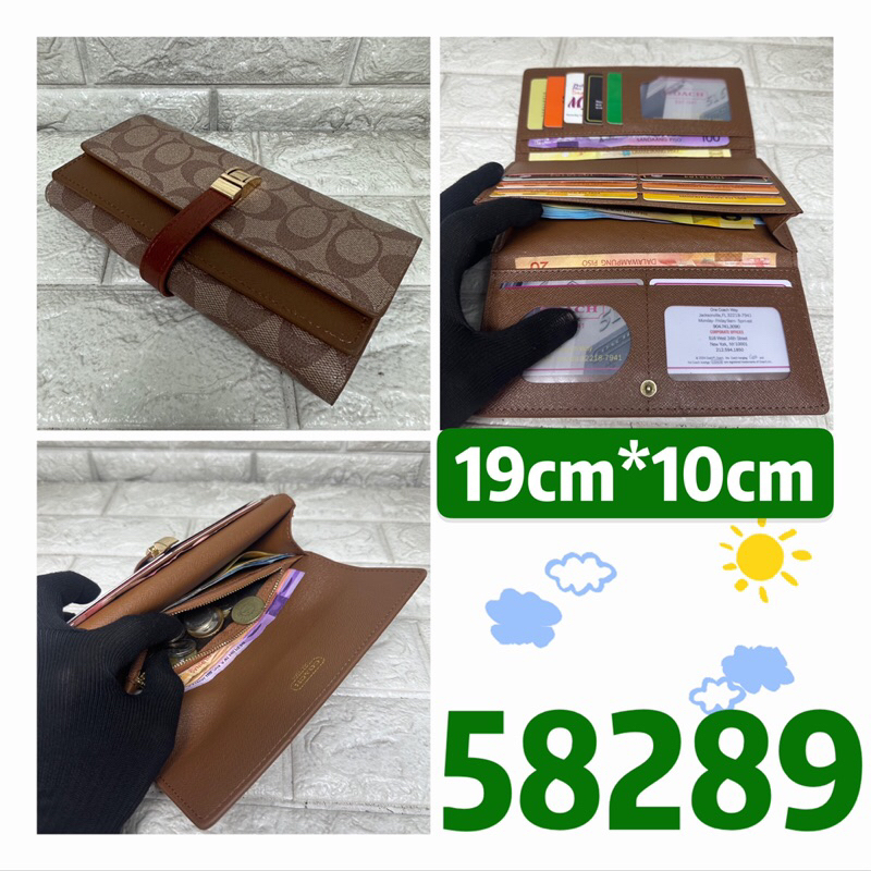 long wallet 3 fold co58289 size:195cm*10cm*3cm | Shopee Philippines