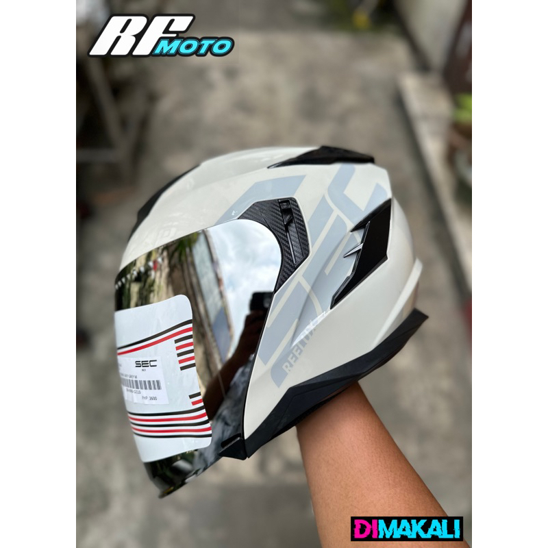SEC REFLUX HALF FACE DUAL VISOR HELMET WITH FREEBIES! | Shopee Philippines