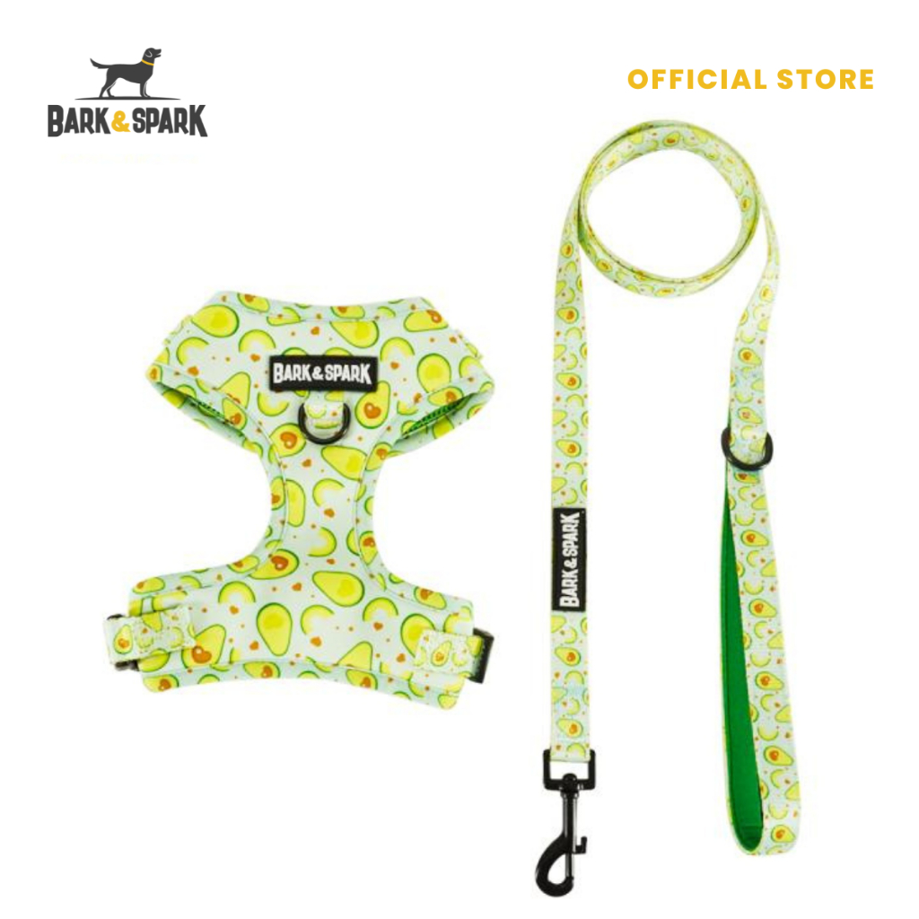 Bark and Spark Dog Harness and Leash Set - Soft and Durable Neoprene ...