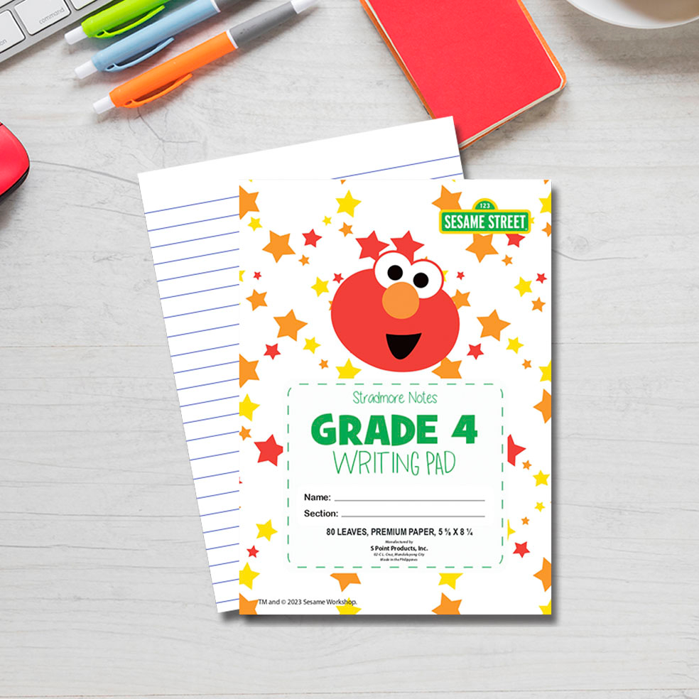 Stradmore Sesame Street Grade 4 Pad Paper (80 Leaves) | Shopee Philippines