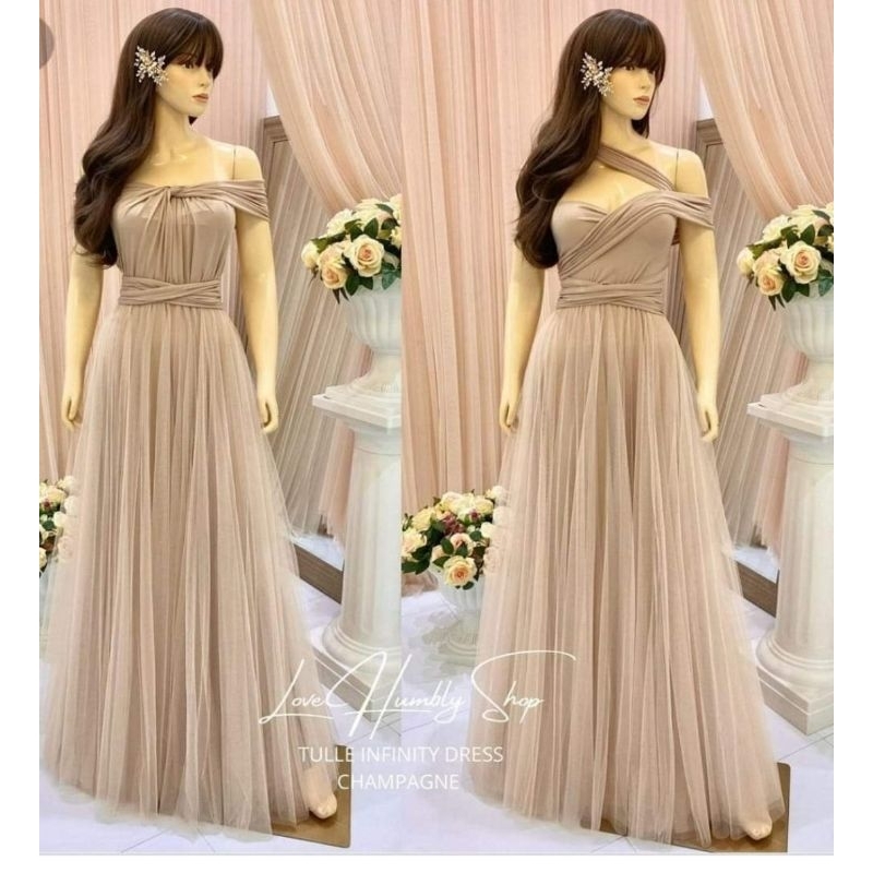 Infinity dress with tulle adult bestseller bridesmaid dress for kids ...