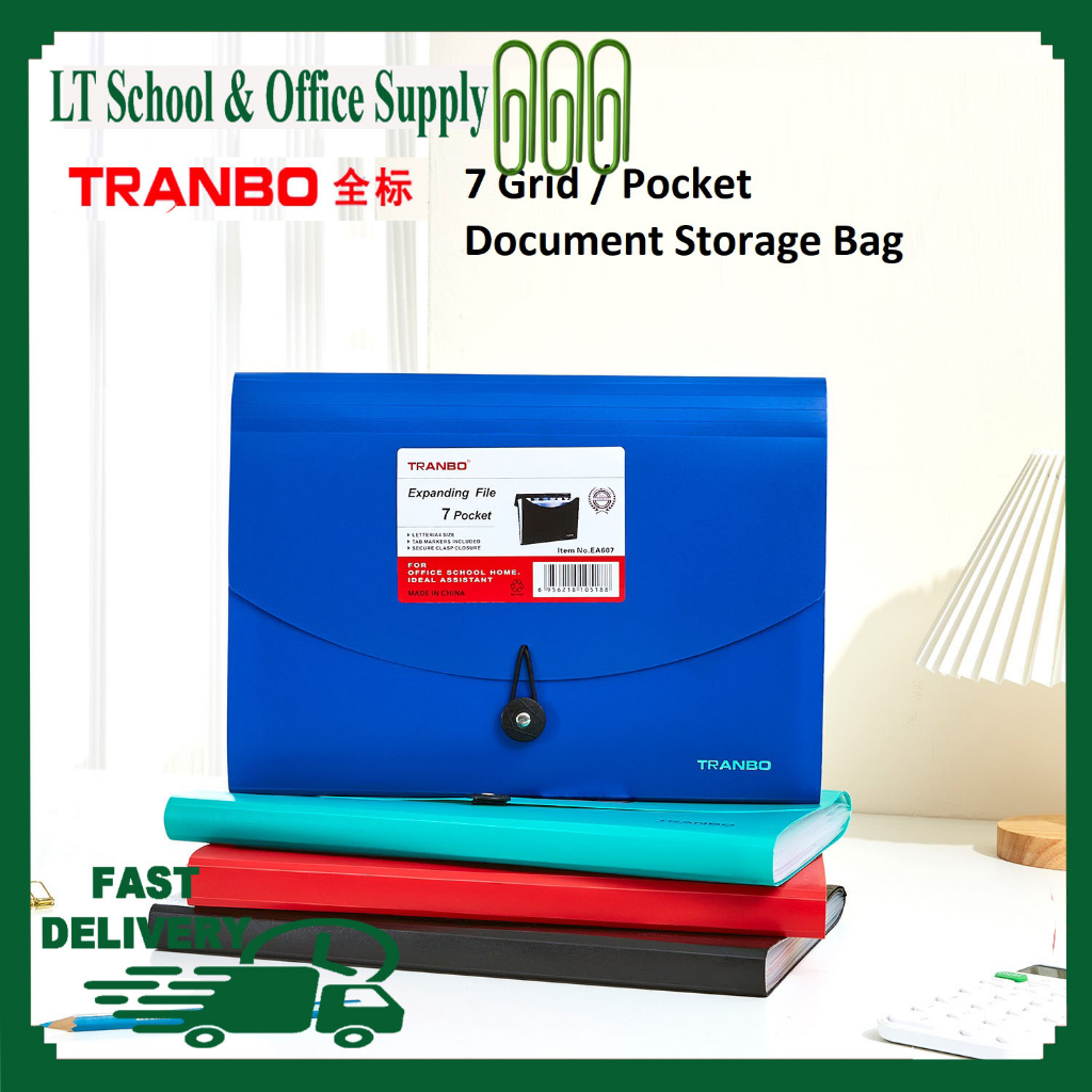 Tranbo Cross Border Expanding Document Storage Organ Bag 7 Pockets ...