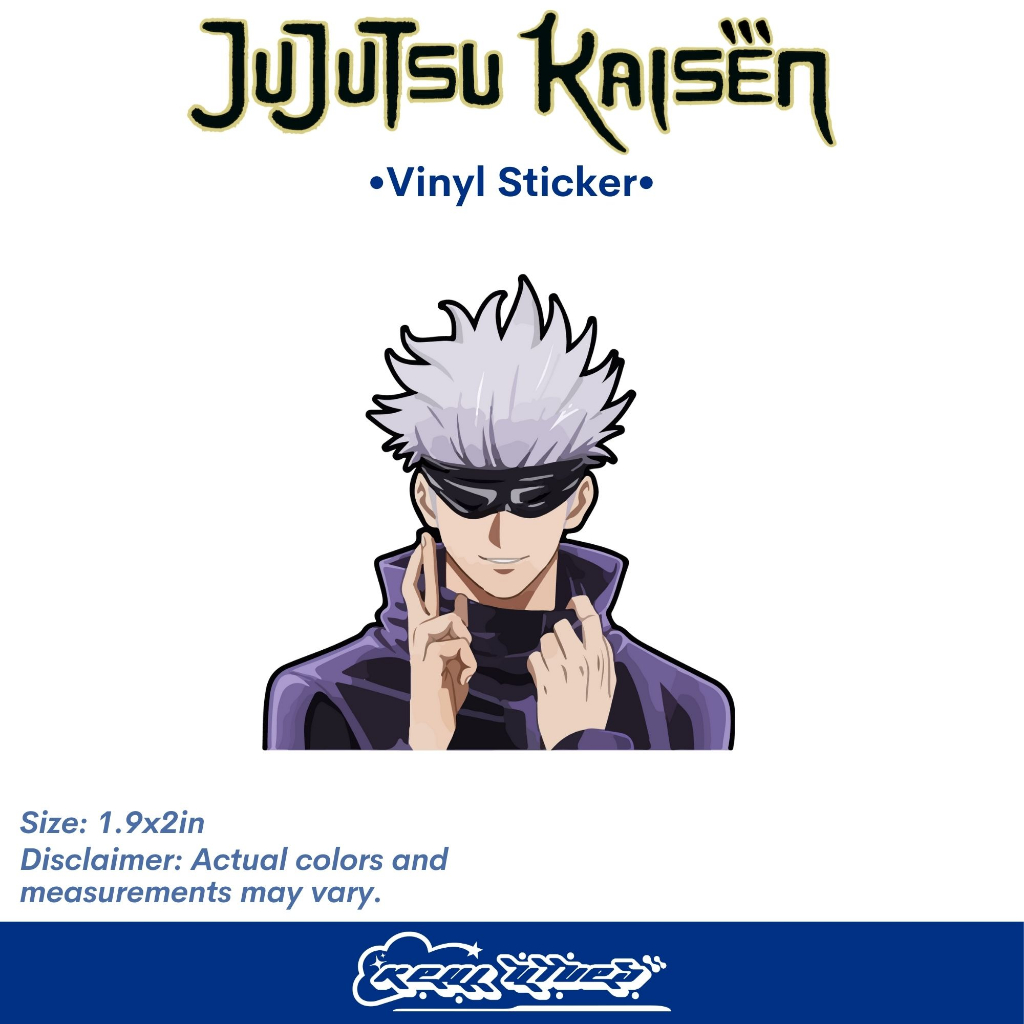 Jujutsu Kaisen Sticker Anime Vinyl Peeker Stickers Goju Sticker ...