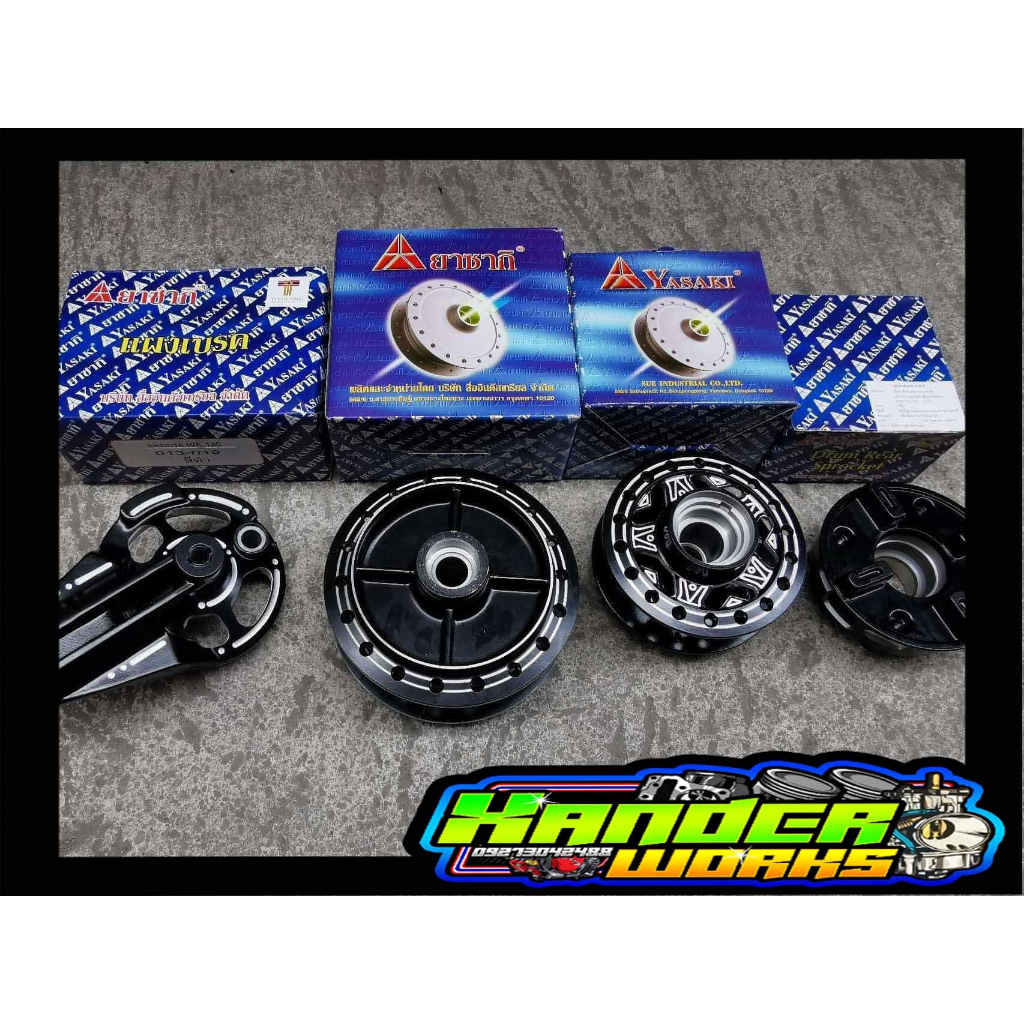 YASAKI HONDA XRM /W125 / W110 / W100 YASAKI LIGHTEN HUB SET THAILAND ...