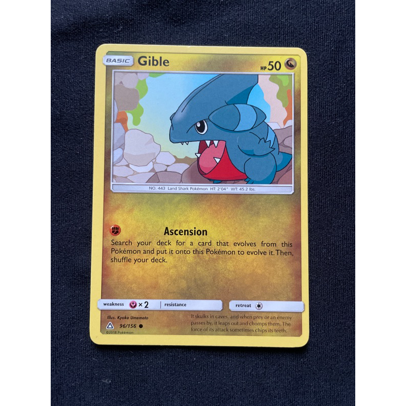 Gible pokemon card 96/156 common | Shopee Philippines