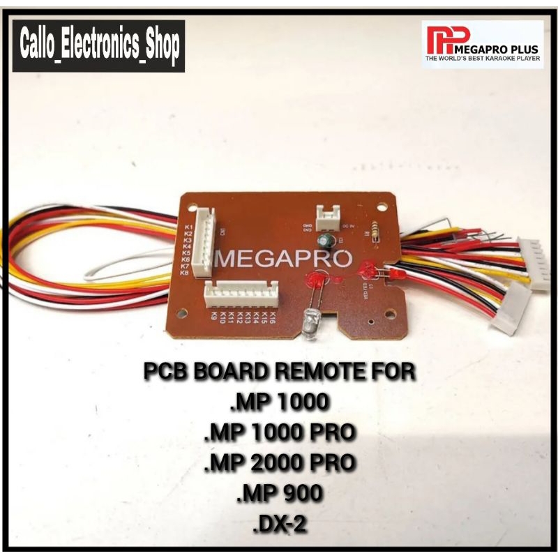 PCB BOARD REMOTE FOR MEGAPRO MP 1000/MP 2000 PRO/DX-2/MP 1000 PRO | Shopee Philippines
