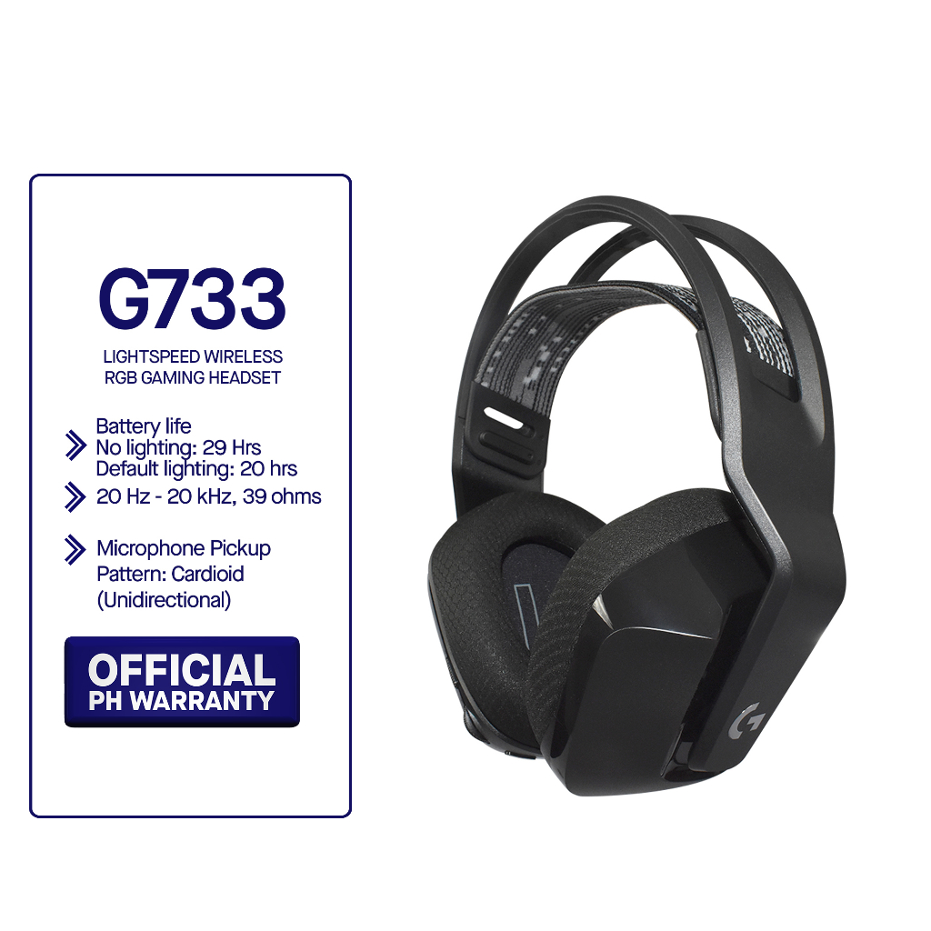 Logitech G733 LIGHTSPEED Wireless RGB Gaming Headset | Shopee Philippines