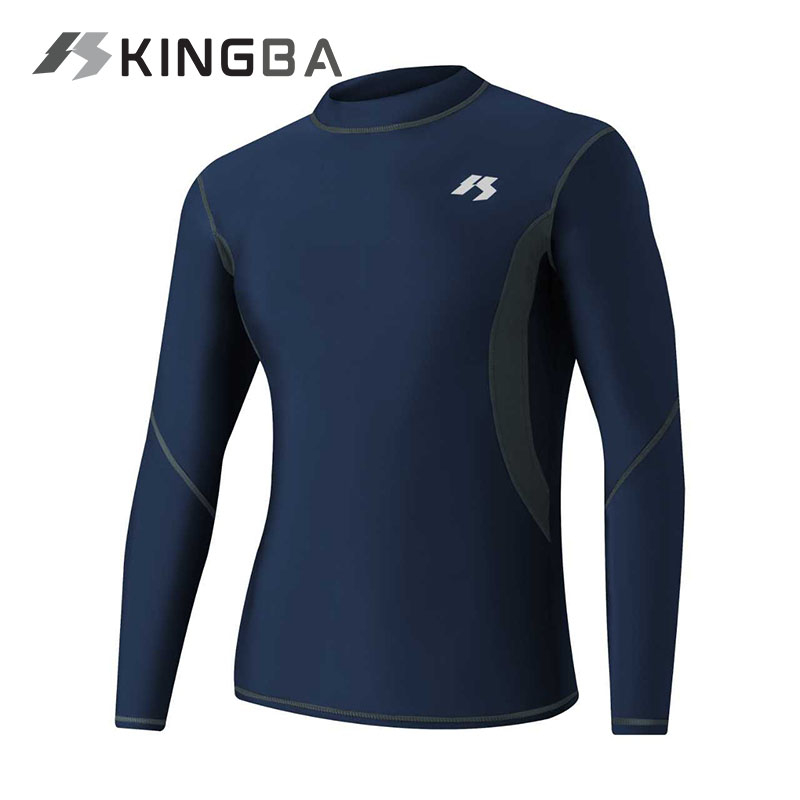 KINGBA Men Rashguard UPF Protection Rash Guard Long Sleeve Rashguards ...