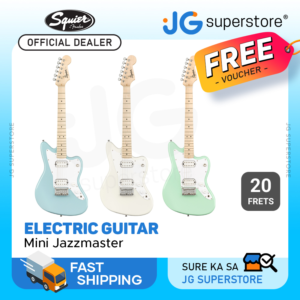 Squier by Fender Mini Jazzmaster HH Electric Guitar SQ MINI JAZZMASTER ...