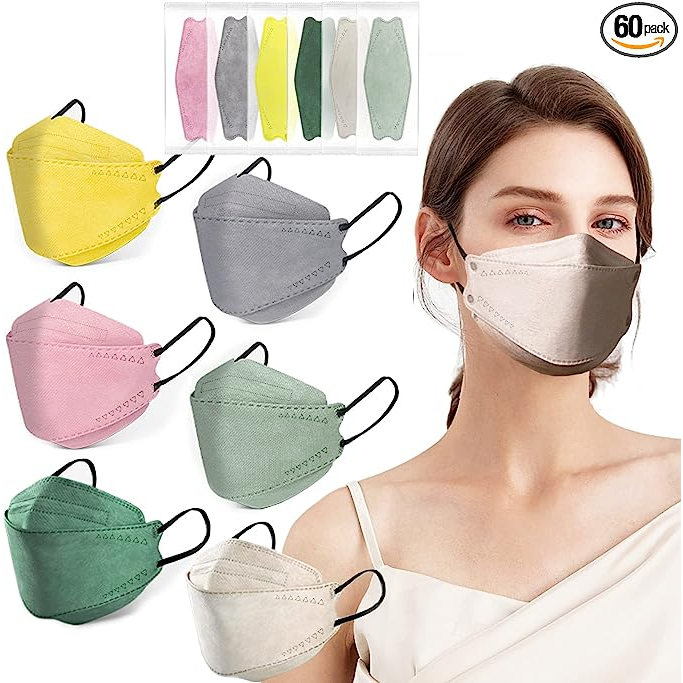 10Pcs KF94 Korean Face Mask Non-woven Filter 4 LAYERS Anti Viral Mask like 5D KN95 3D Surgical ...