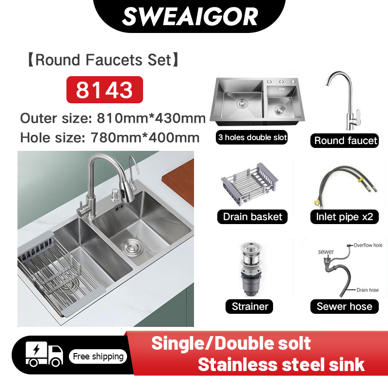 Swg 304 Stainless For Kitchen Heavy Duty,Stainless Sink,Thickened ...