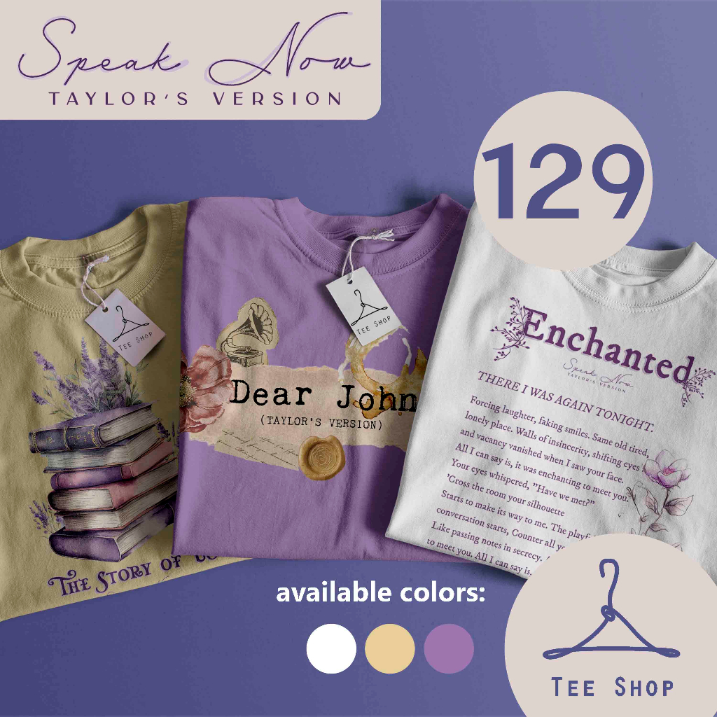 Speak Now Taylor's Version Graphic Spandex Shirt v2 Enchanted, The ...