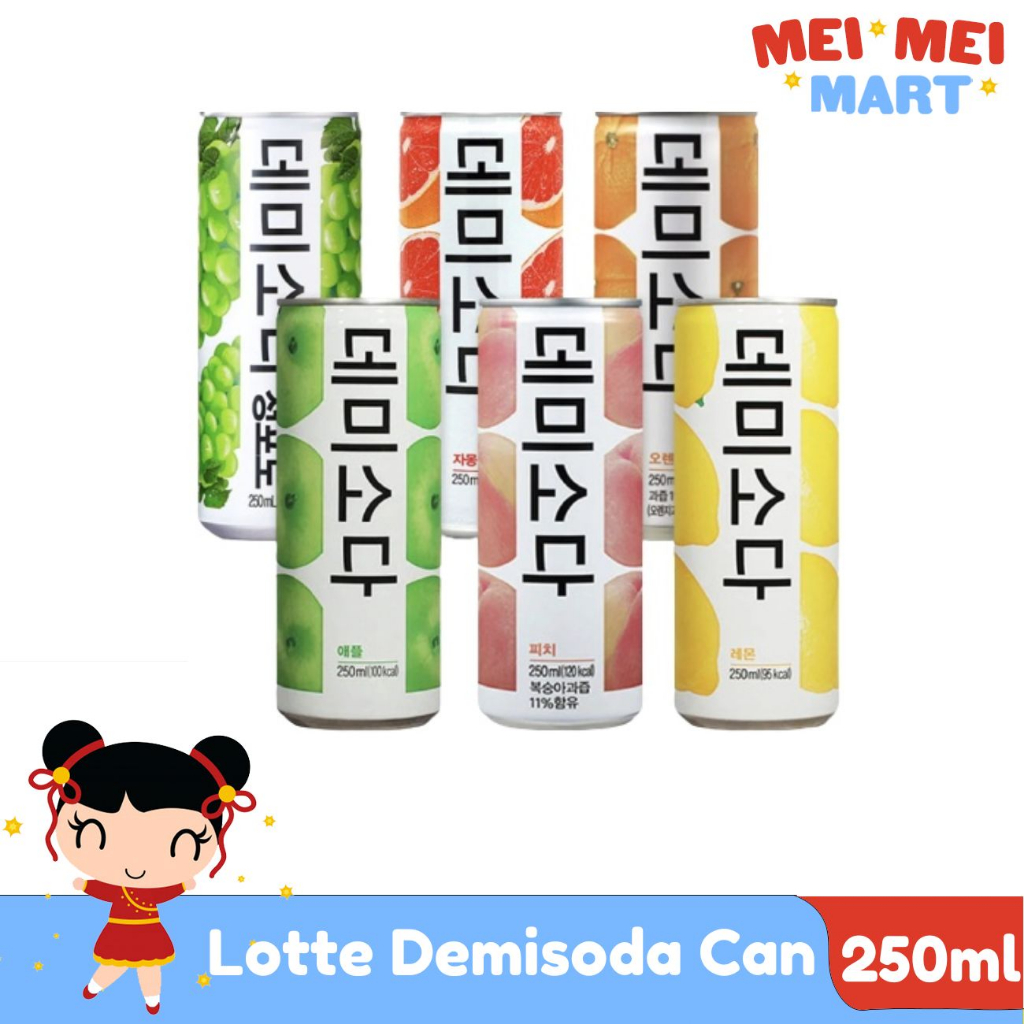 Demi Soda Can 250ml Korean Carbonated Soft Drinks | Shopee Philippines