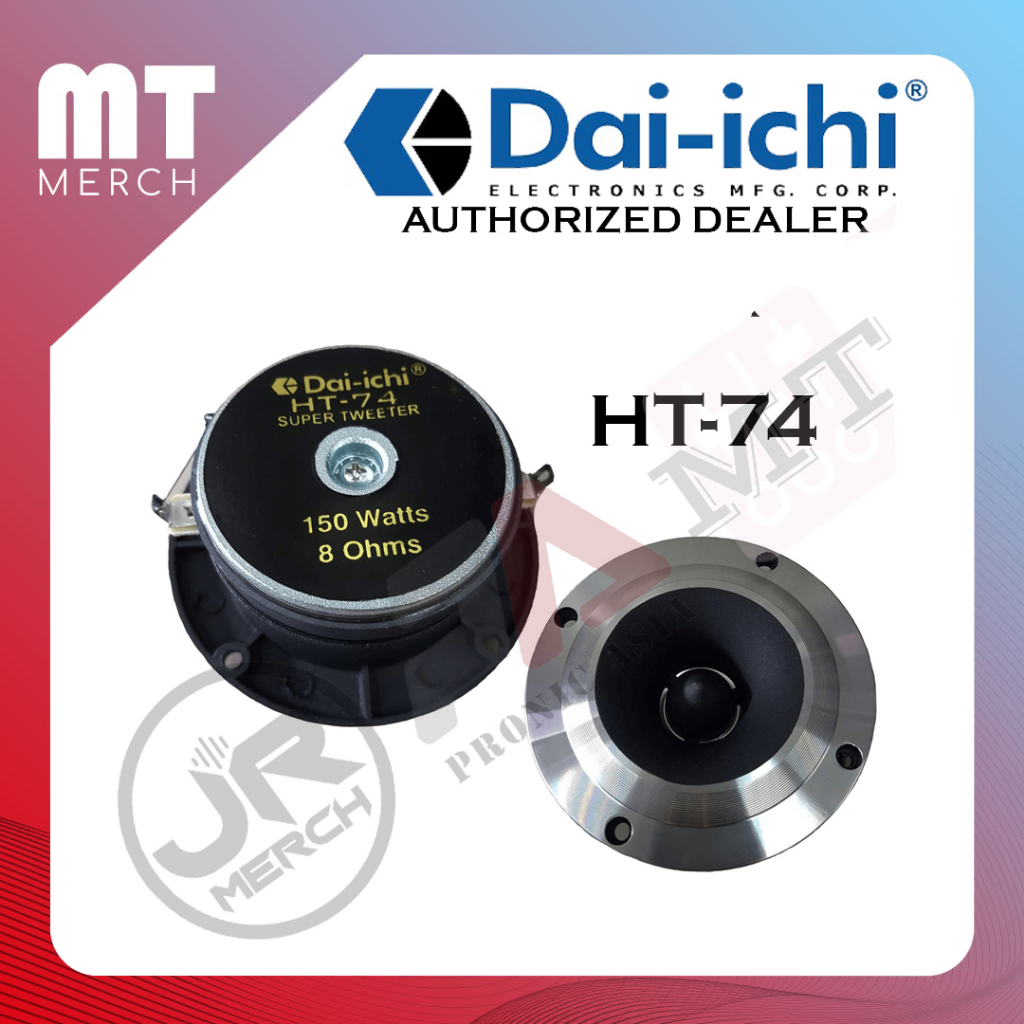 Dai-ichi (HT-74) 4" 150 watts 8 ohms Titanium Dome Tweeter Speaker with ...