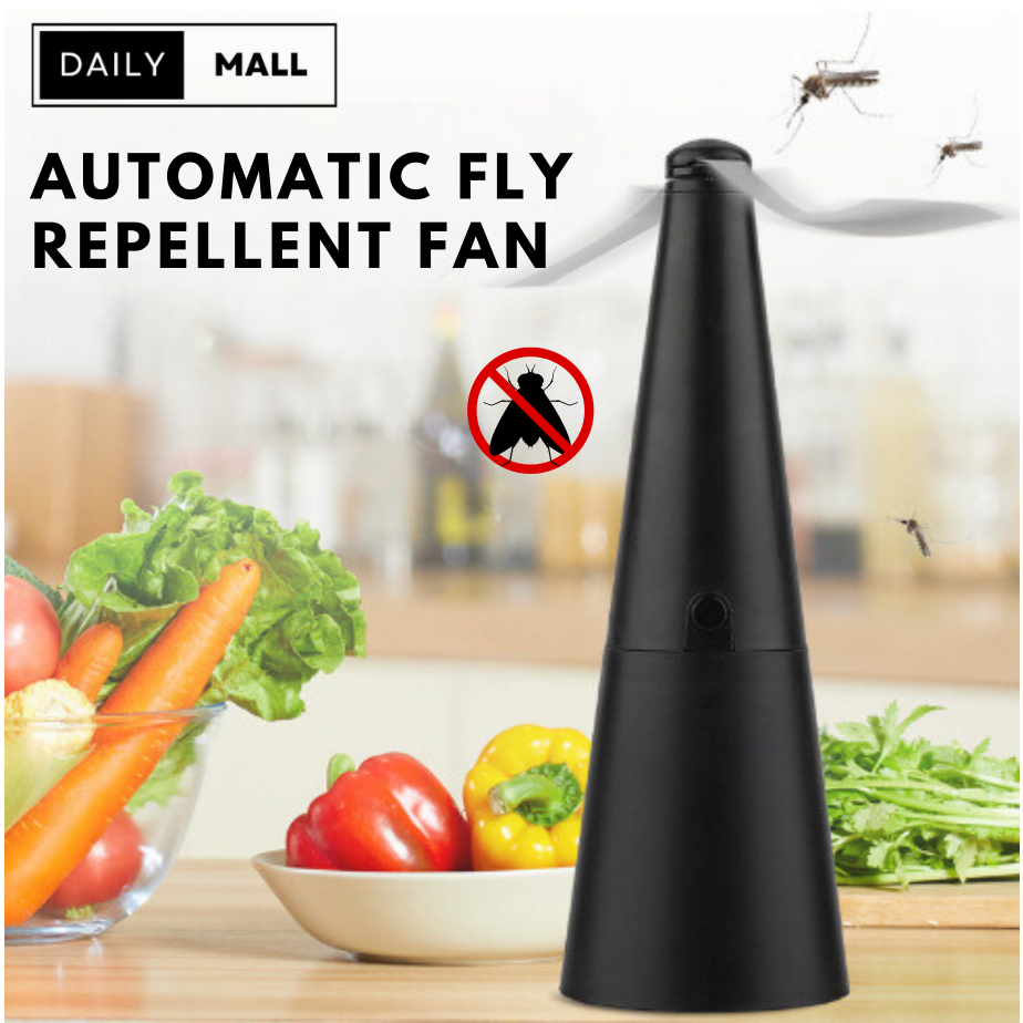Insect Fly Repellent Fan USB Rechargeable Outdoor Automatic Fly Trap ...