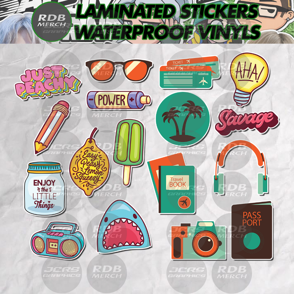 Aesthetic Cute Cartoon Laptop Sticker - Custom decal for computer ...